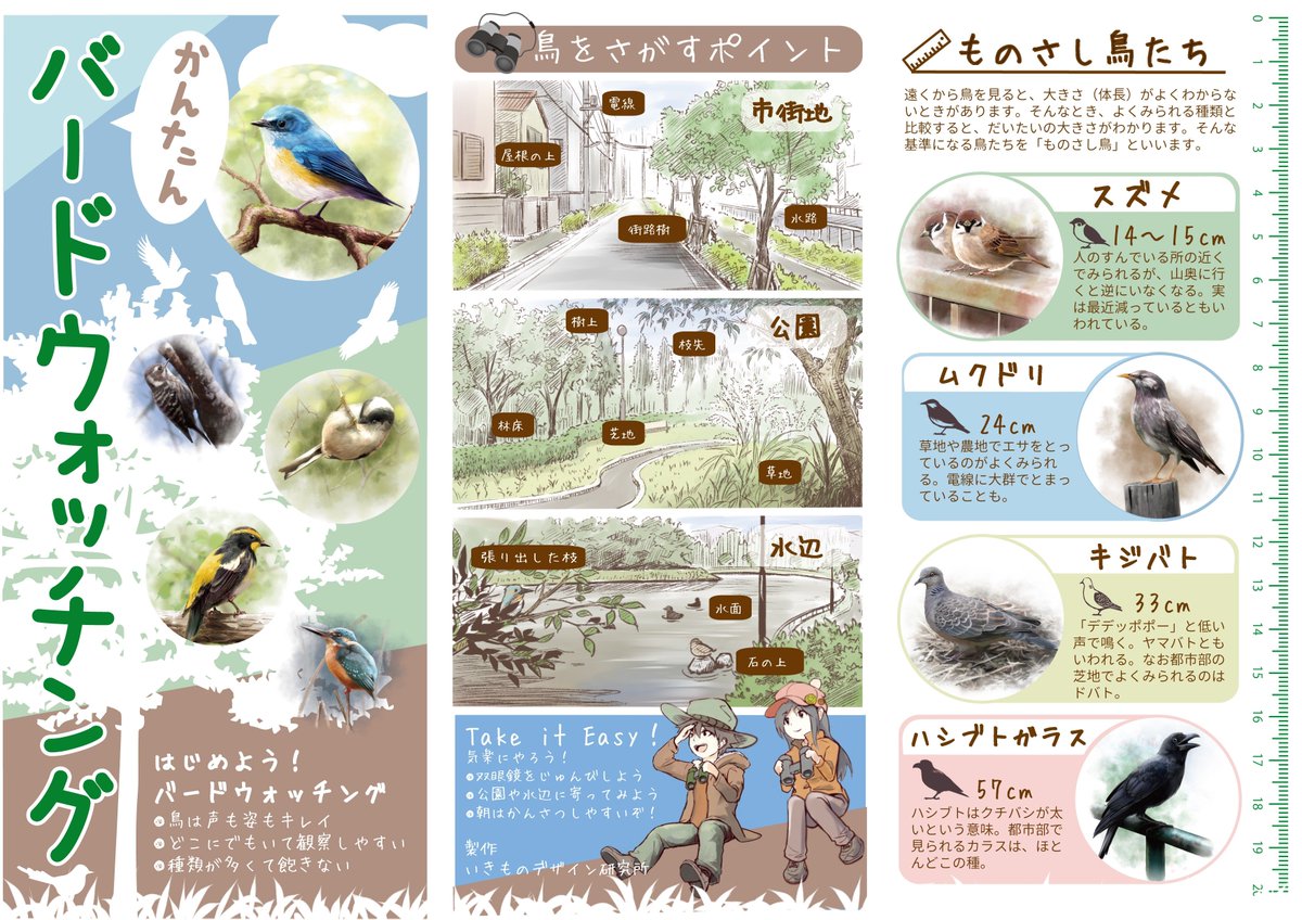 「双眼鏡を使う上で一番大事なこと 」一日一種@10/26-27 いきもにあ H-180の漫画