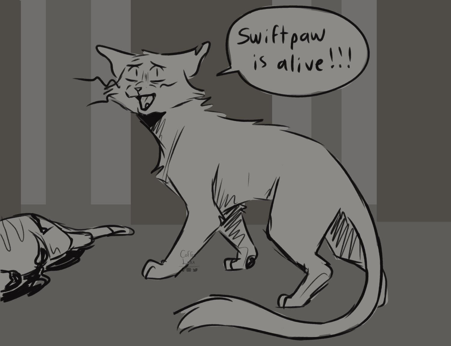 Warrior Cats Brightheart And Swiftpaw