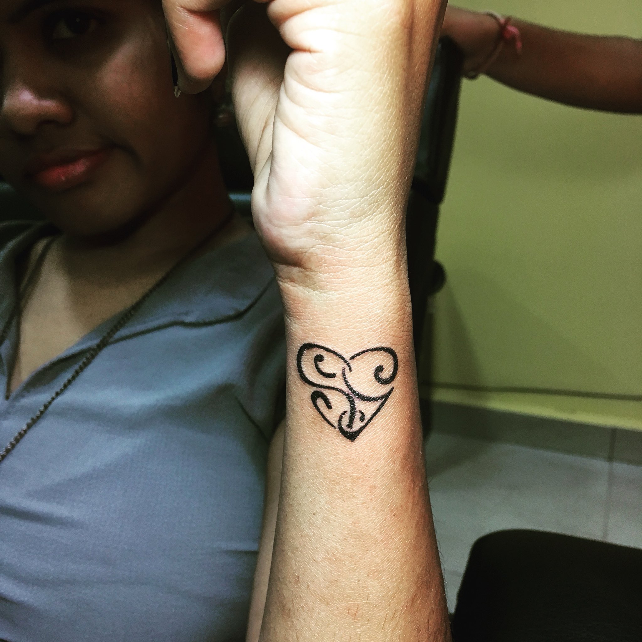 G Heart Tattoo