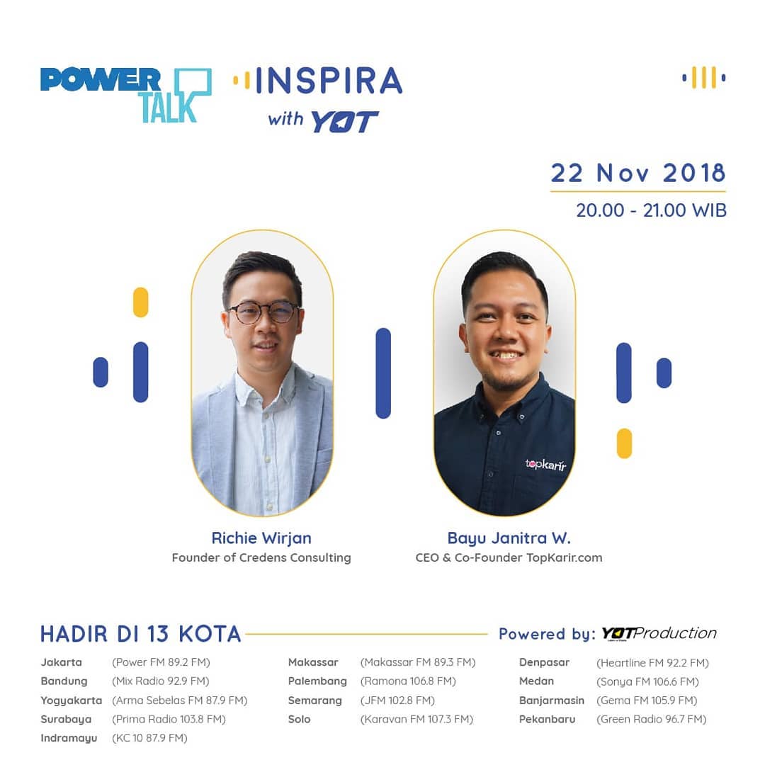 TopKarir Indonesia on Twitter: "Sahabat TopKarir, jangan lupa ya besok malam akan ada 'Inspira ...