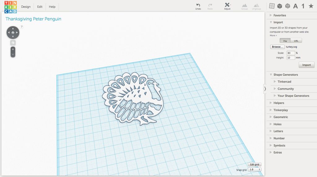 Tinkercad on Twitter: "Wondering what to bring over to Thanksgiving ...
