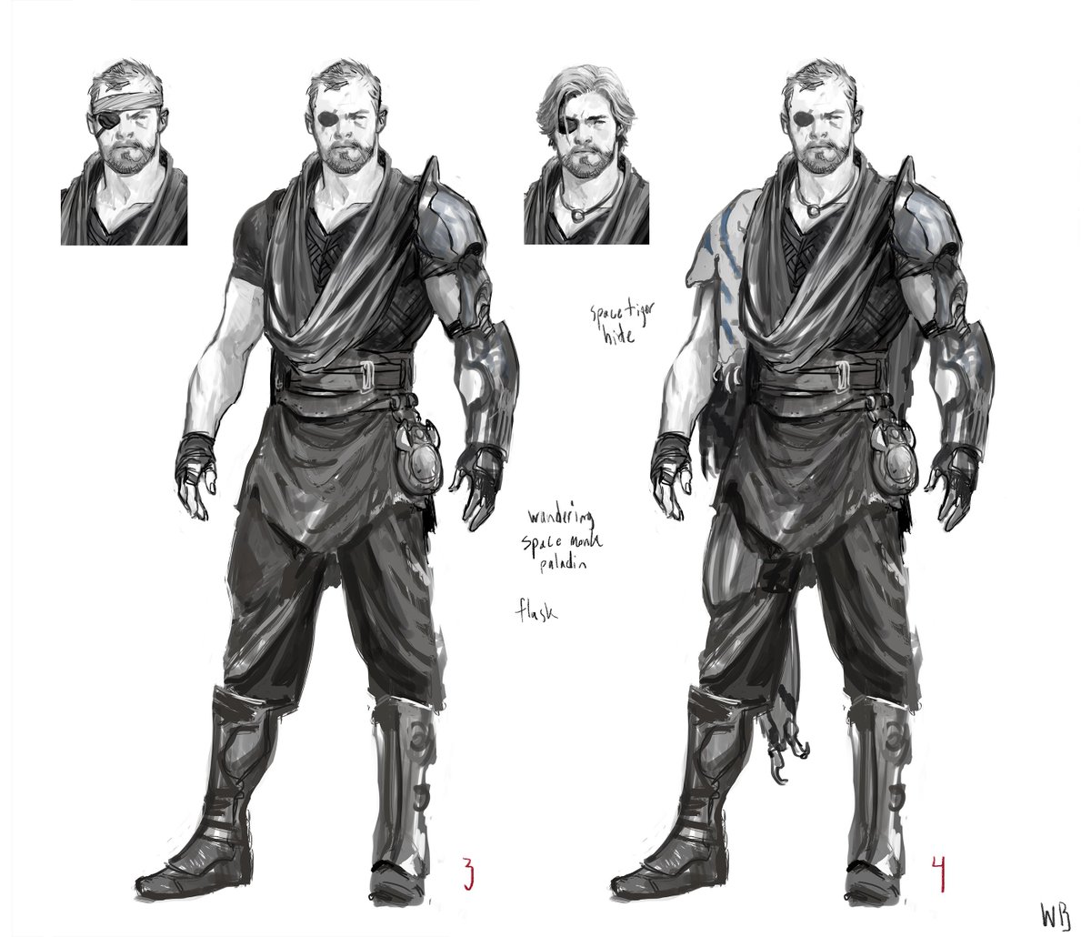 「A couple other early rough sketching ideas for #InfinityWar 」Wesley ...