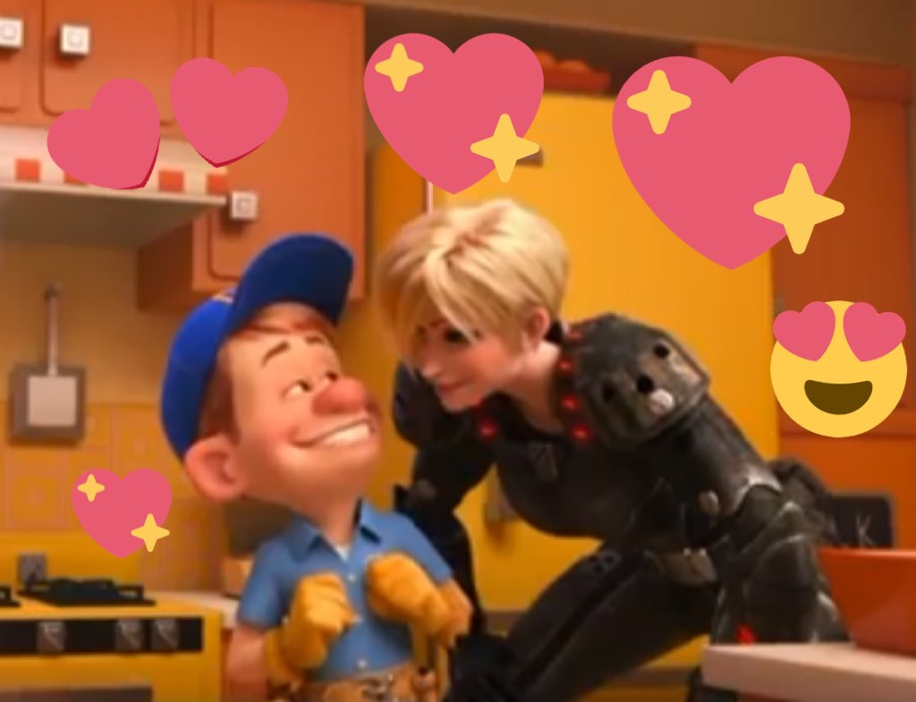 Sergeant Calhoun And Fix It Felix Kiss