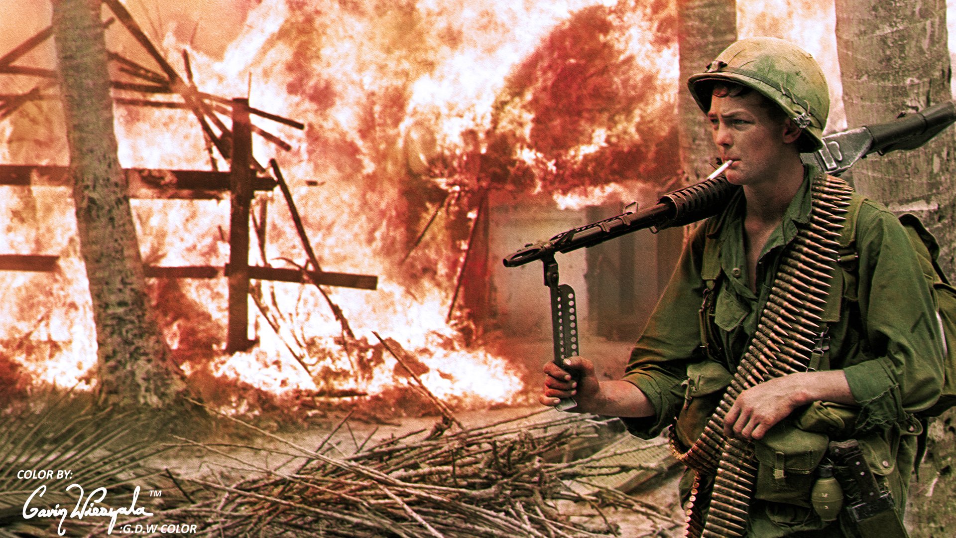 Vietnam War In Action In Color