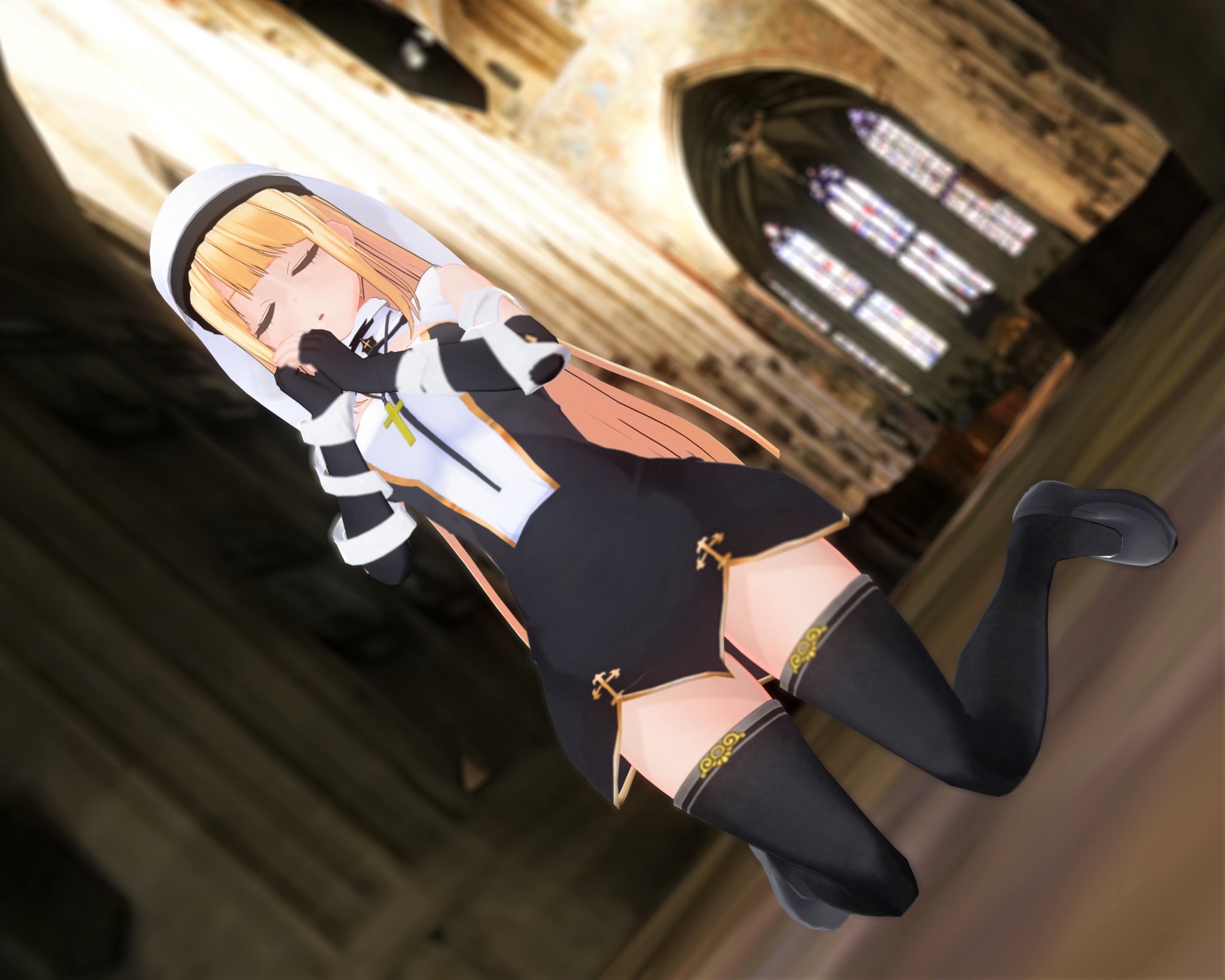 うぃん@CM3D2 on Twitter: "シスター #COM3D2 #CM3D2…