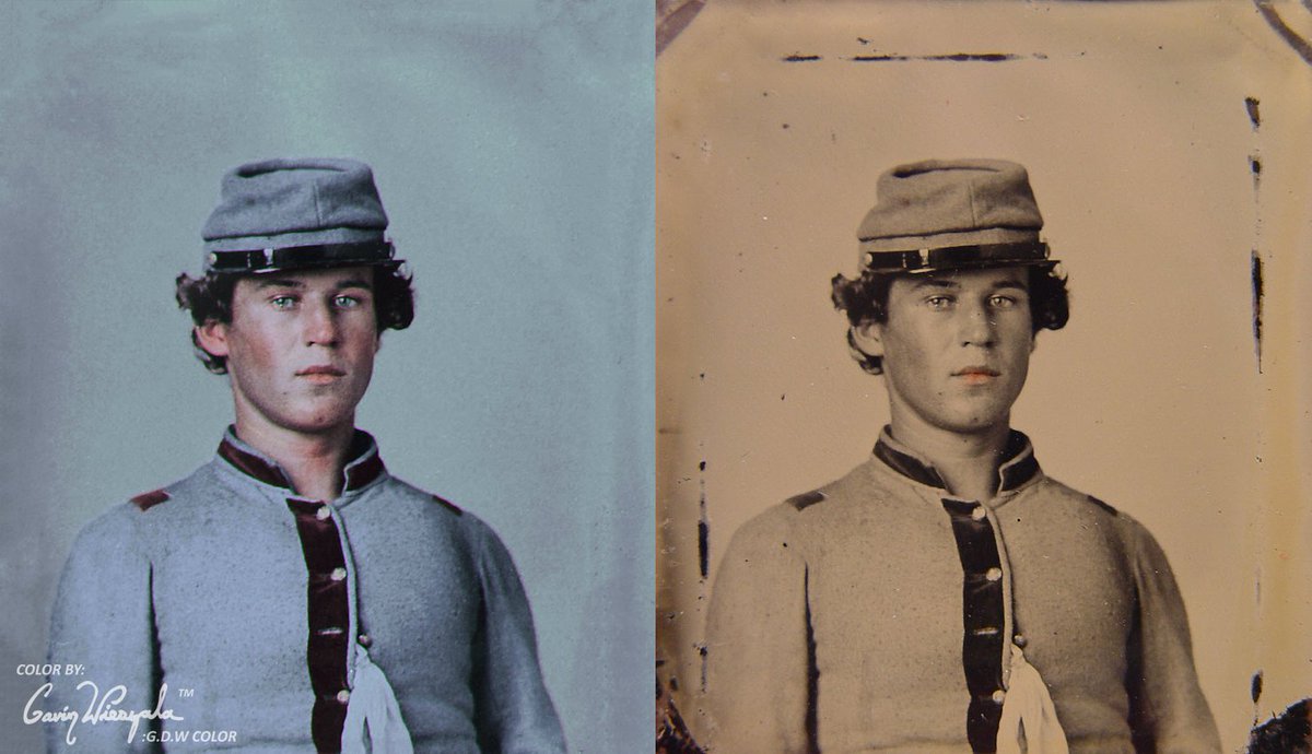 Confederate Soldiers In Color