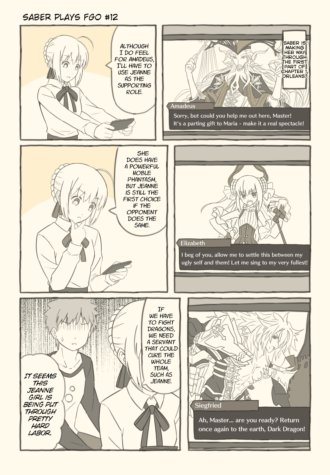 r/grandorder on Twitter: "Saber Plays FGO #12: Saintly Burden #FGO ...