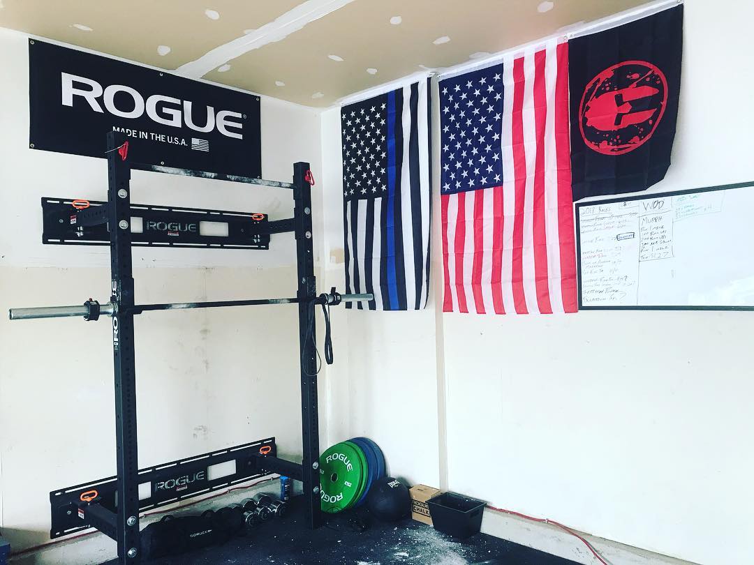 Rogue Fitness Logo Flag