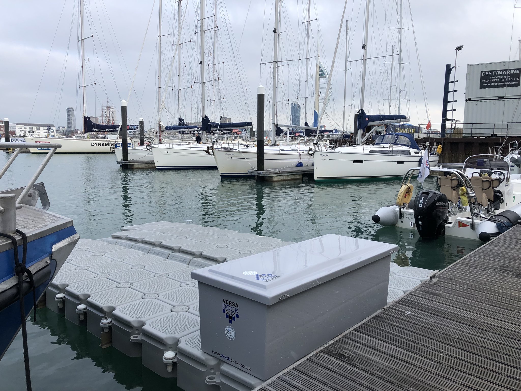 Rebel Marine on Twitter: "Versadock drive on dock for @GAFIRS fitted in Portsmouth today for ...