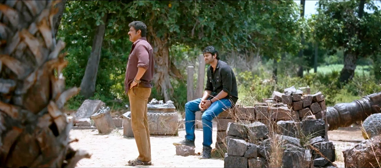 Prabhas Mirchi Rain Fight Stills