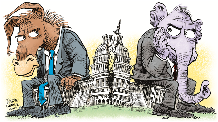 Donkey And Elephant Political Cartoons