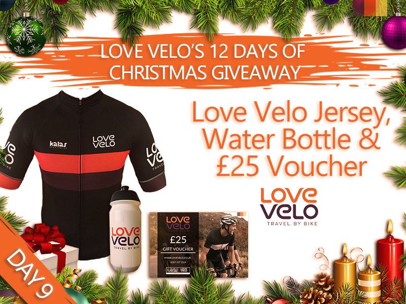 Love Velo on Twitter: "🎁 LOVE VELO'S 12 DAYS OF CHRISTMAS - DAY 9 🎁 WIN a Love Velo Jersey, Love ...