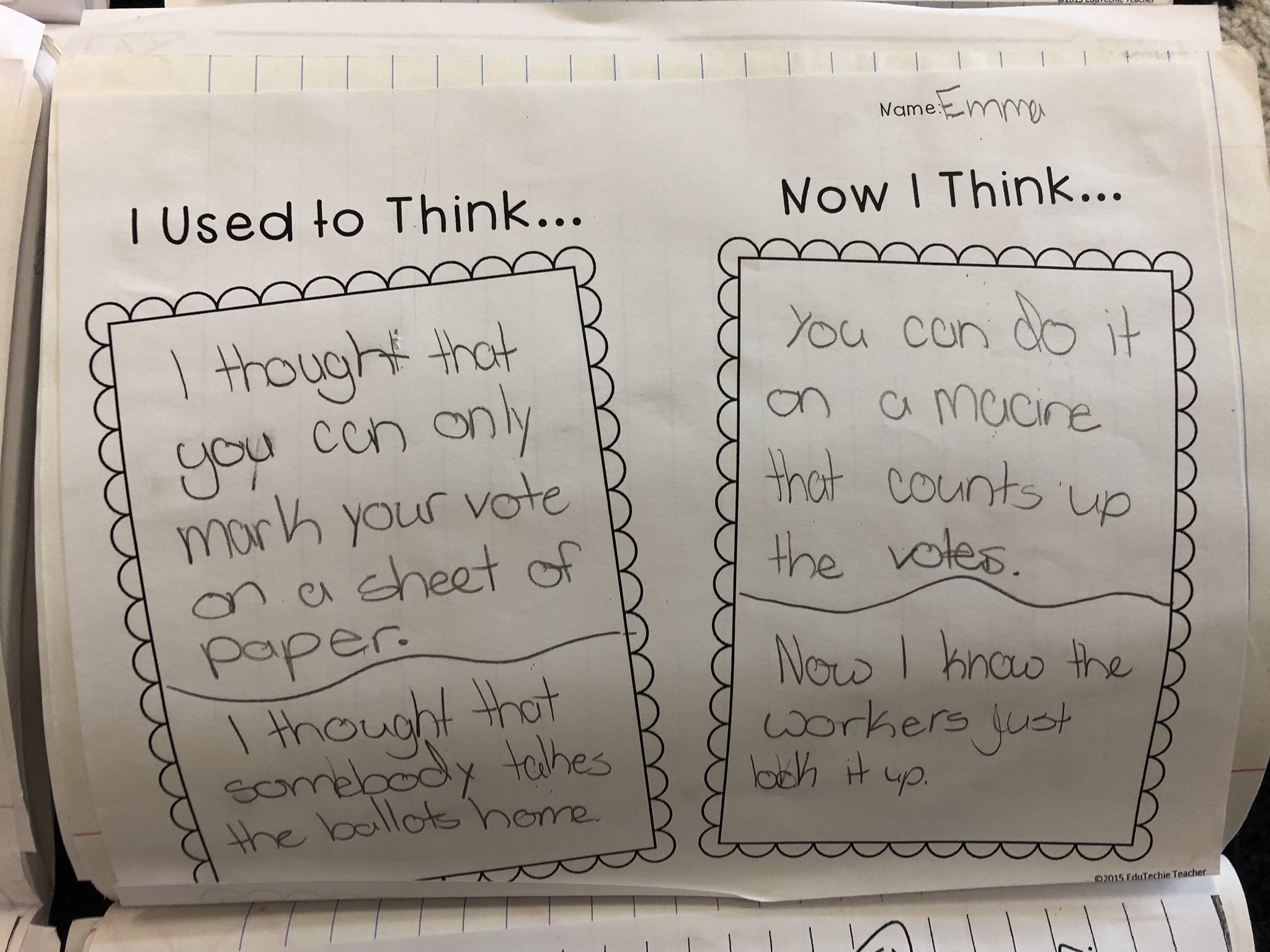 Phelan Smith on Twitter: "Students used the “I used to think... Now I ...