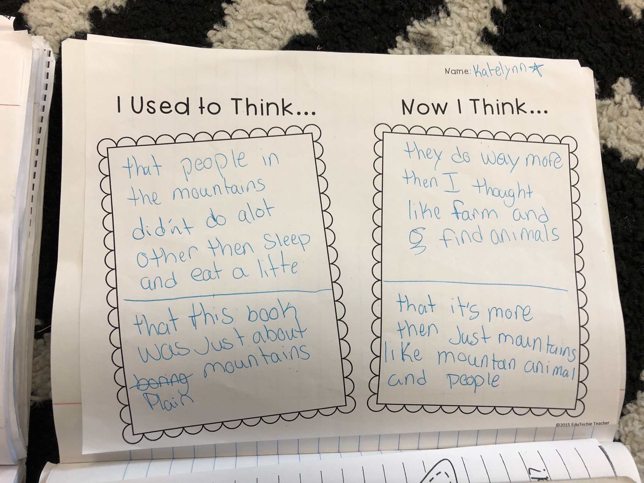 Phelan Smith on Twitter: "Students used the “I used to think... Now I ...