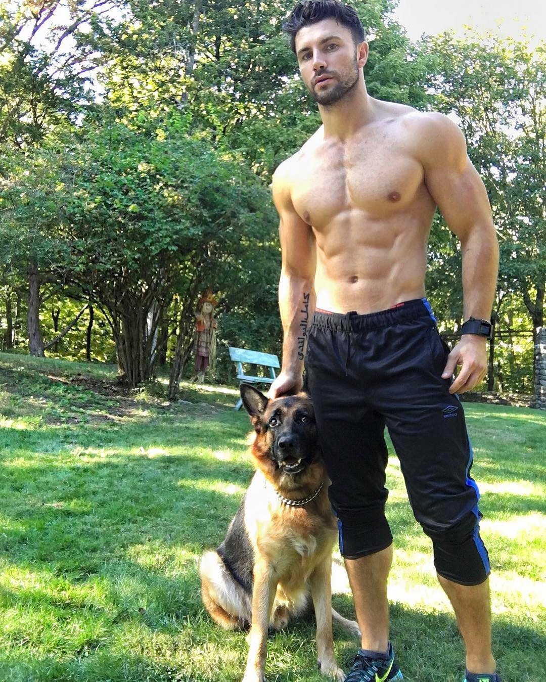 Attractive Guy Models With Animals