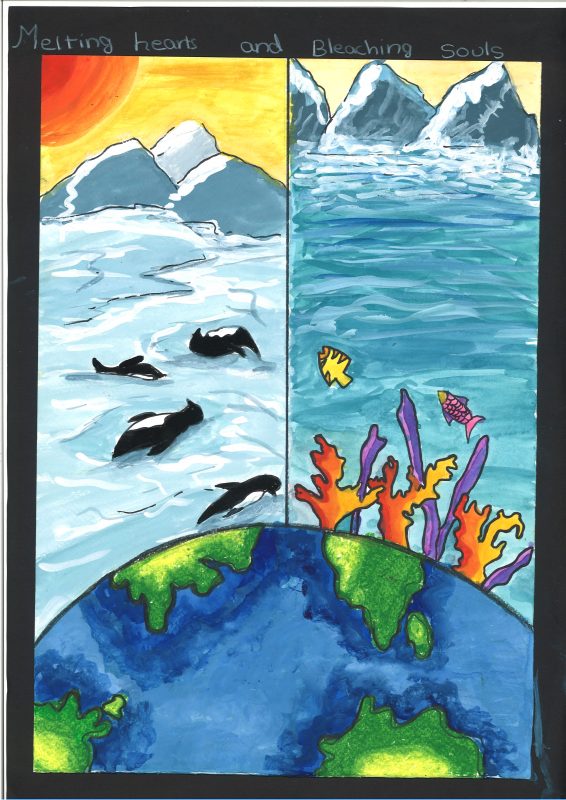 Melting Glaciers Drawing