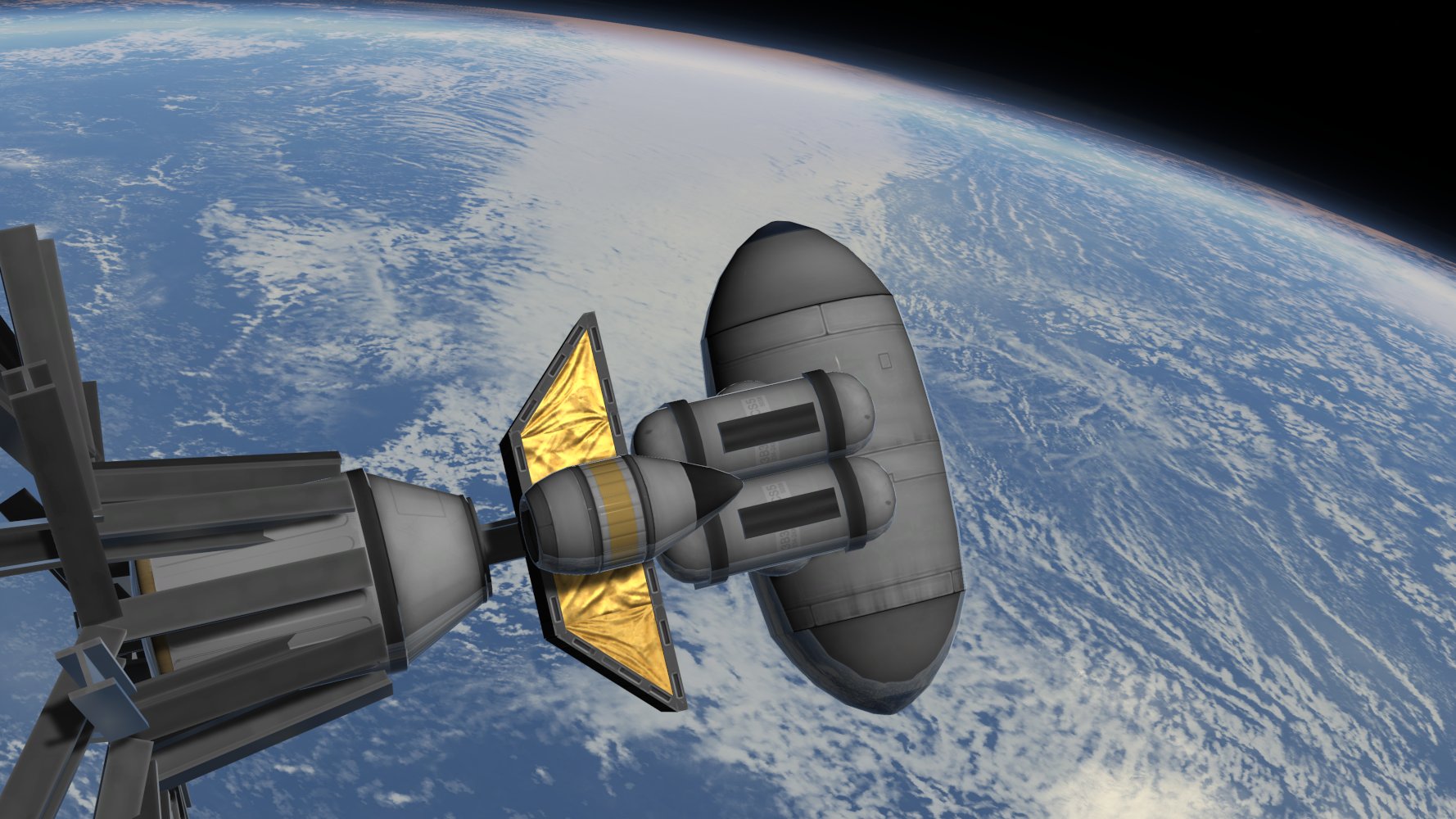 Kerbal Space Program Monolith Floating