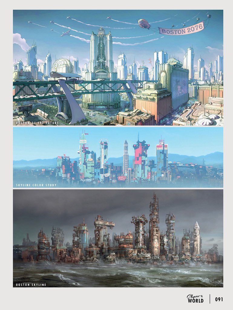 Future Boston Skyline