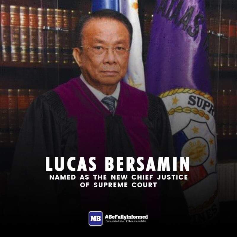 Manila Bulletin News on Twitter: "JUST IN: Sec. Guevarra confirms Lucas Bersamin as the new ...