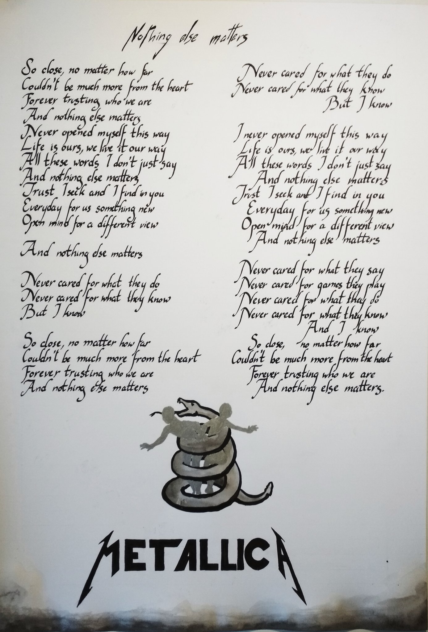 Metallica Nothing Else Matters Lyrics