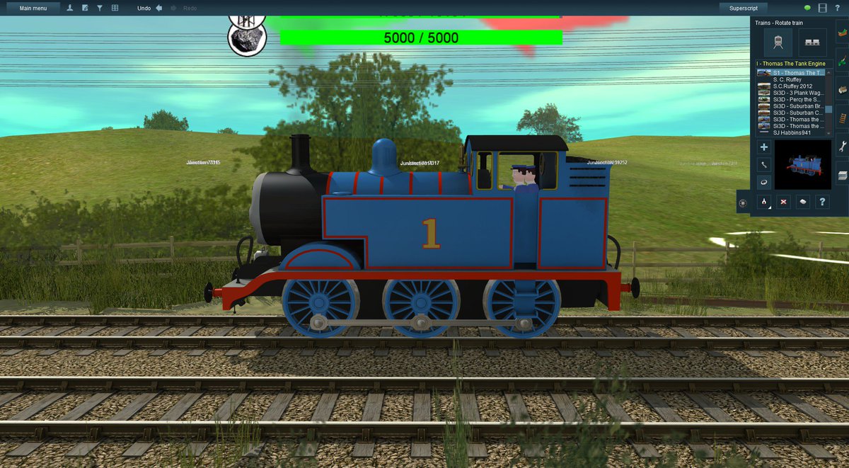 Thomas trainz models - pervine