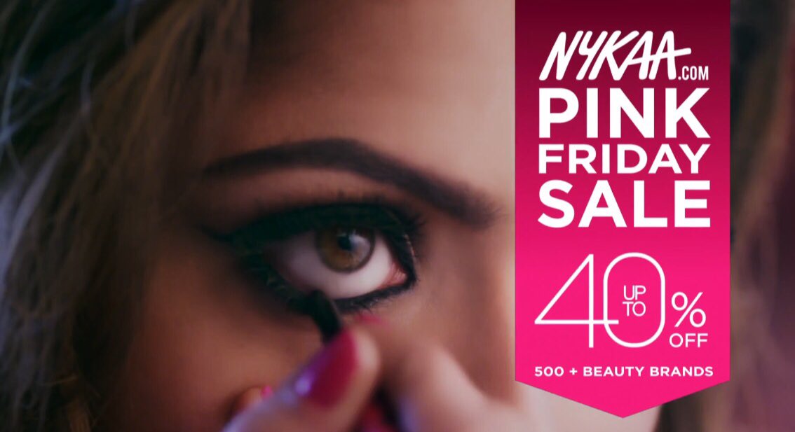 Nykaa Ad - Upto 40% off on beauty products. - Pamosky