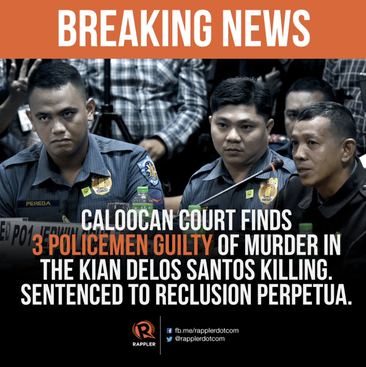 BREAKING NEWS: Caloocan cops PO3 Arnel Oares, PO1 Jeremias Pereda, PO1 ...