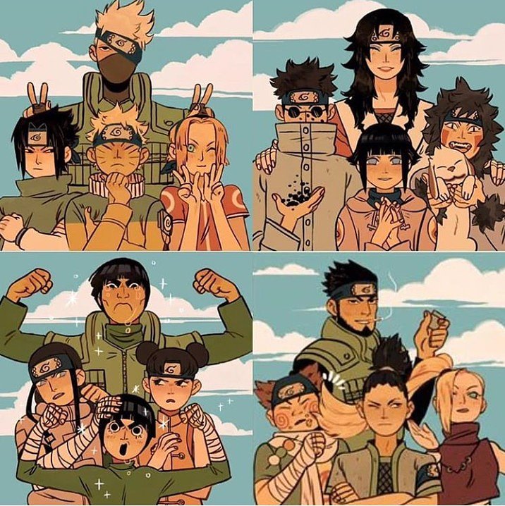 Naruto Team 8 And Team 7