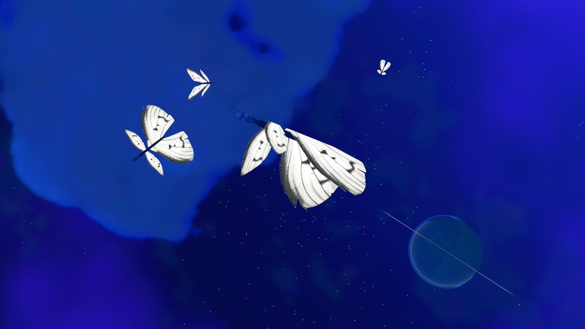 Snow white moths from a NMS frozen world. : r/nomanshigh