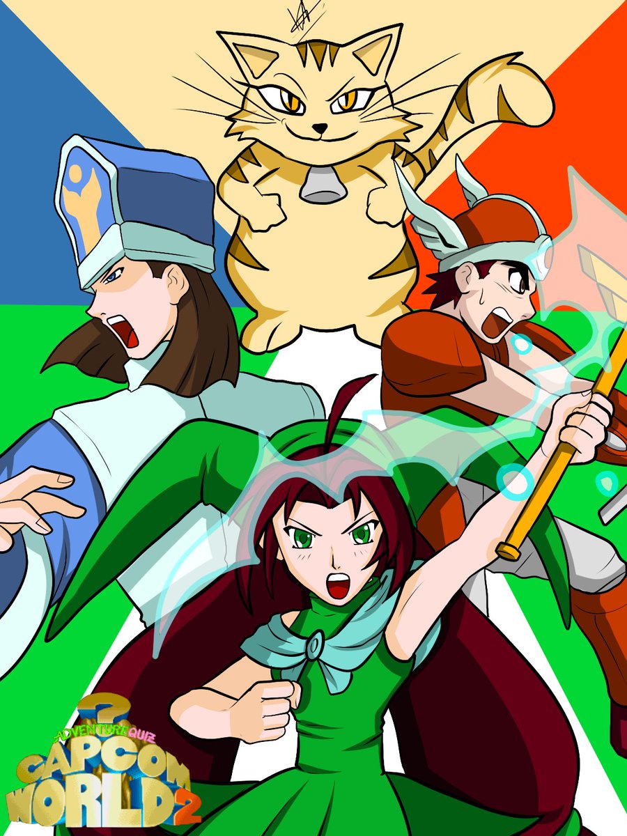 Kleylson Cavalcante on Twitter: "Capcom World 2: Adventure Quiz Pure the Mage, Wing the Warrior ...