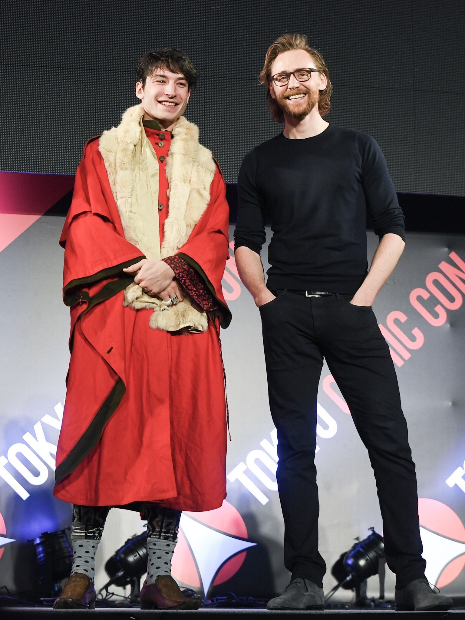 Ezra Miller And Tom Hiddleston