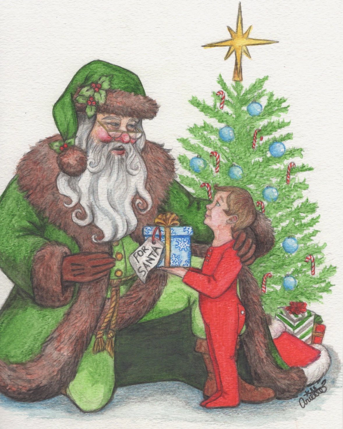 Santa Pencil Drawings