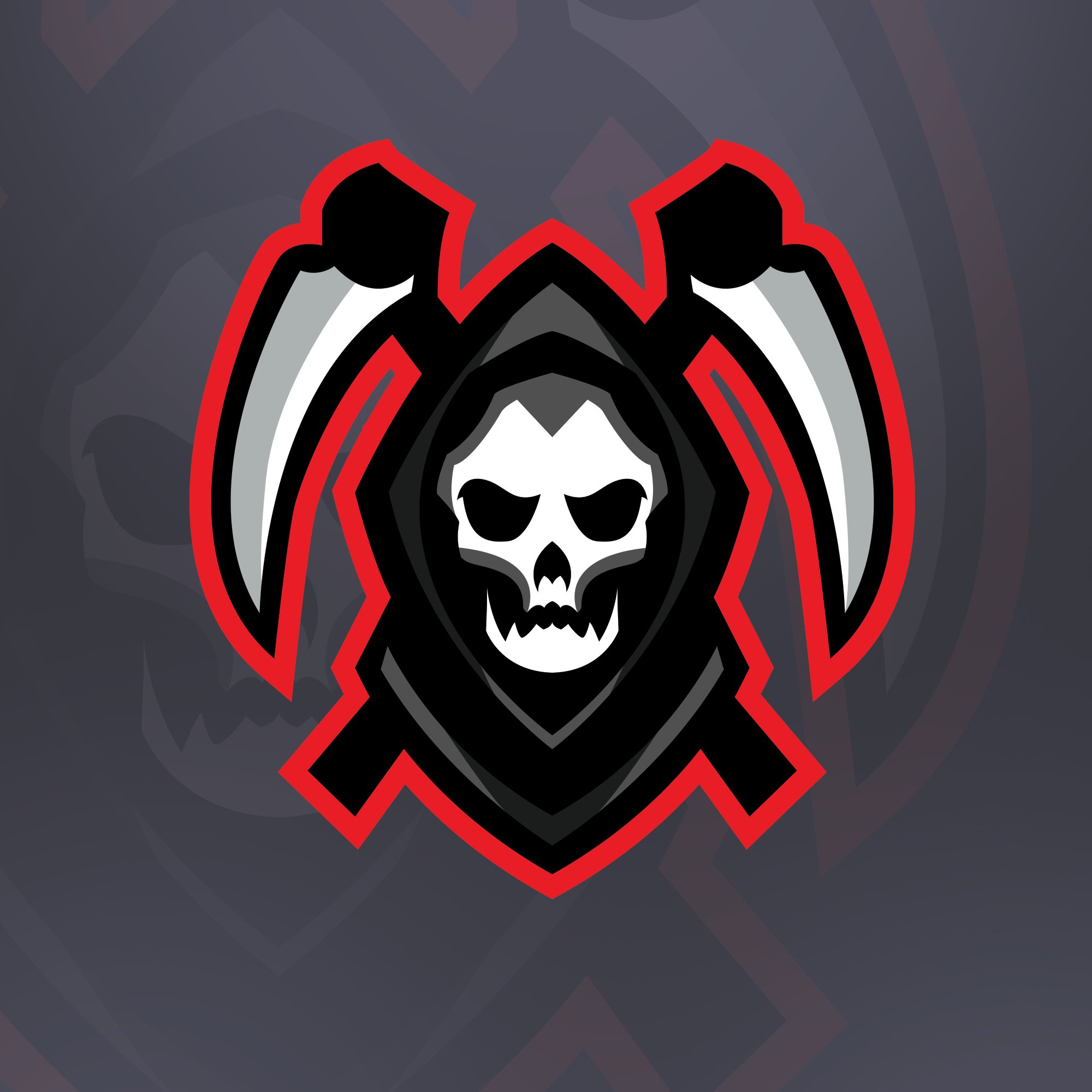 Red Grim Reaper Logo