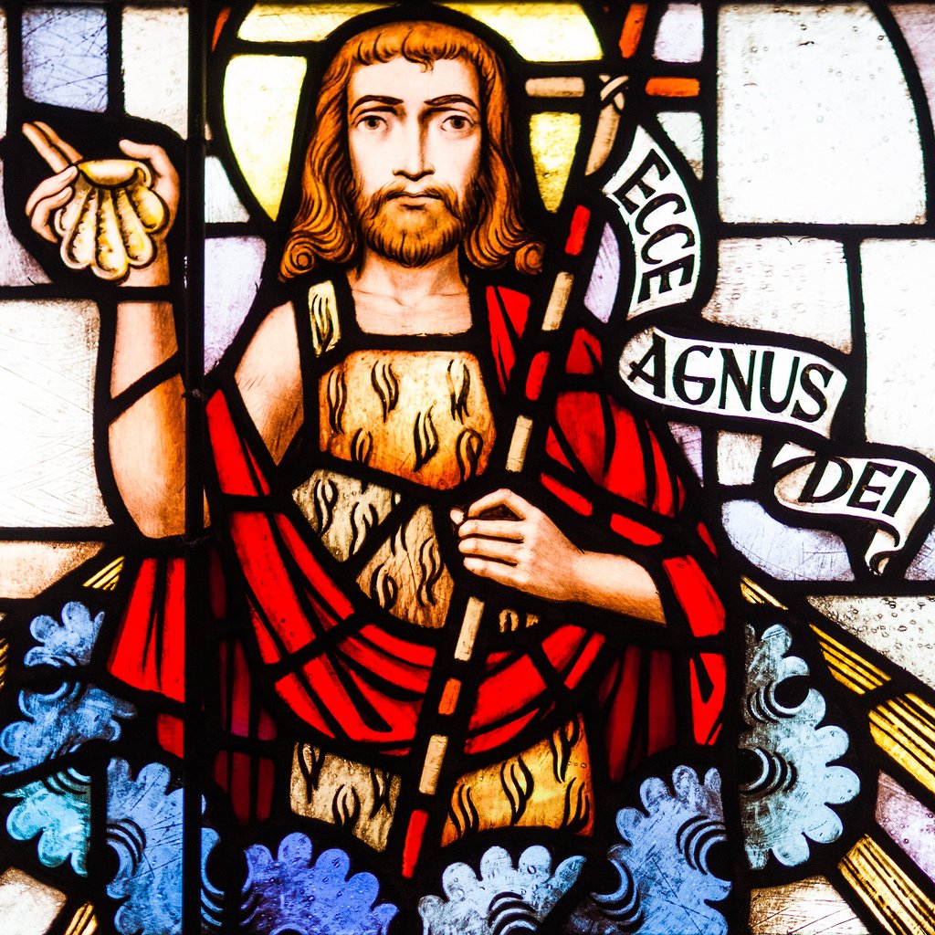 Baptism Shell Stained Glass