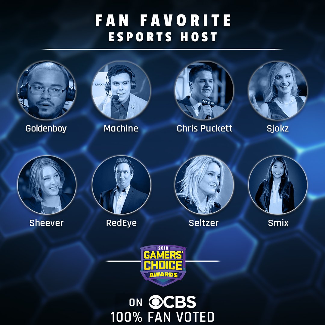 Sheever nominated for "Fan Favorite Esports Host" at CBS Gaming and ...