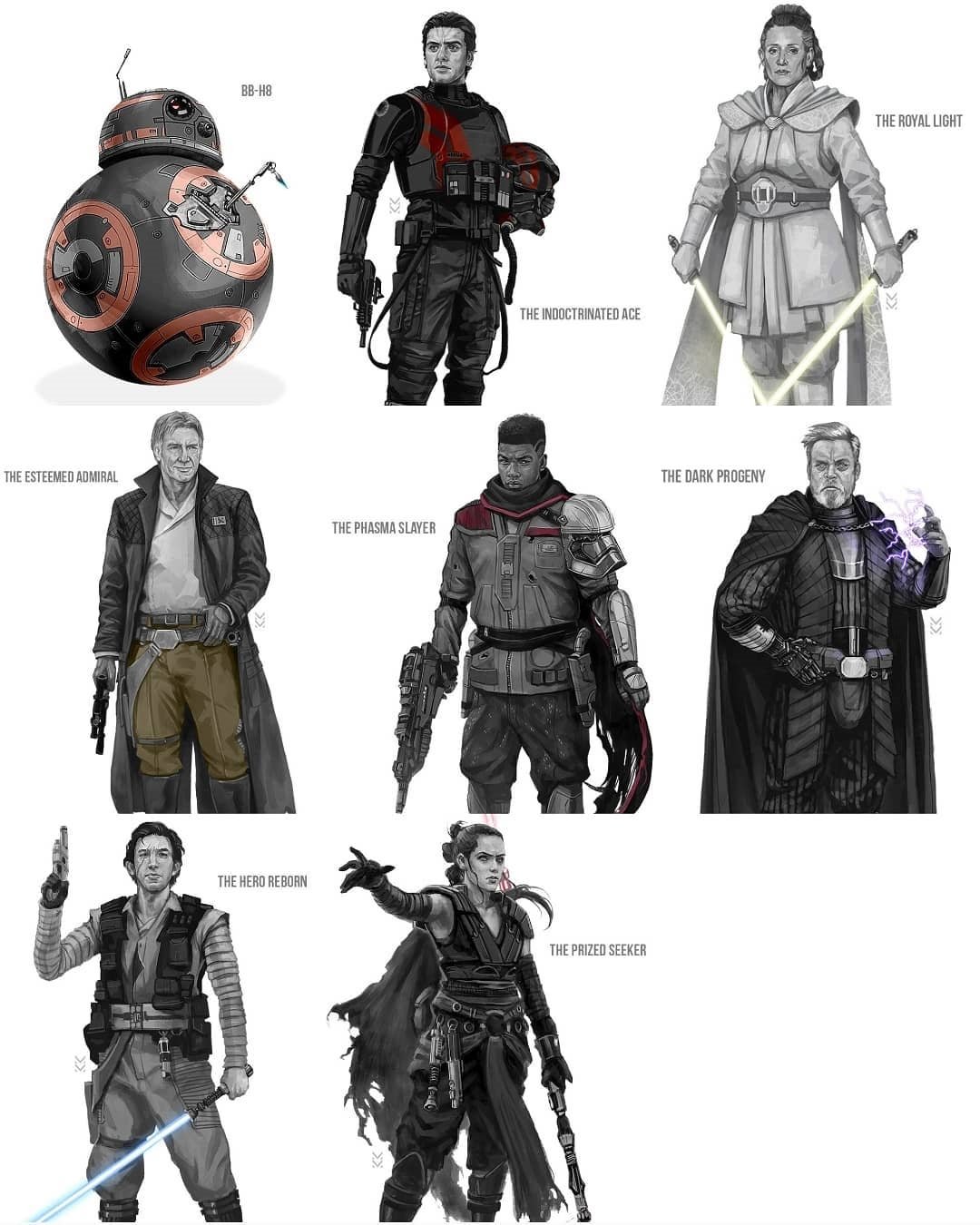 Star Wars Jedi Character Concept Art