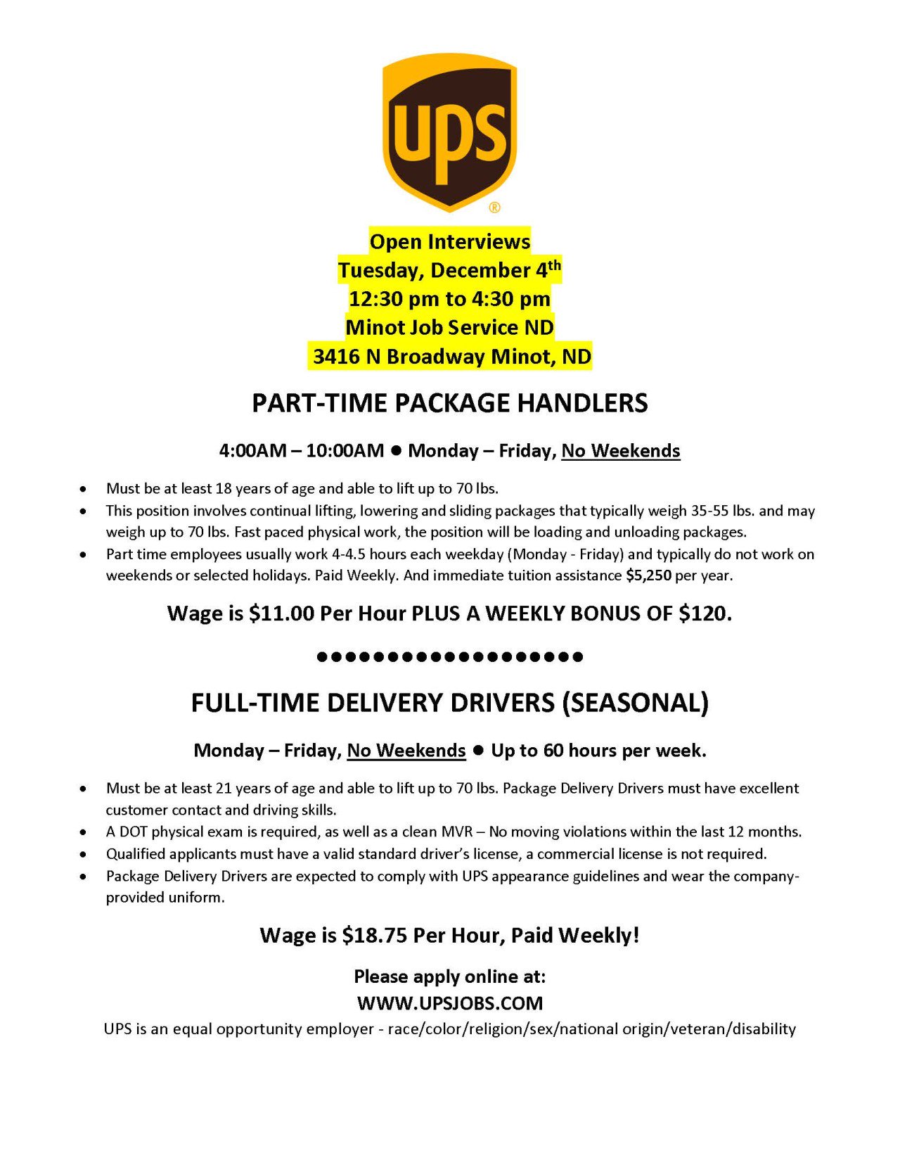 Ups Job Application Online