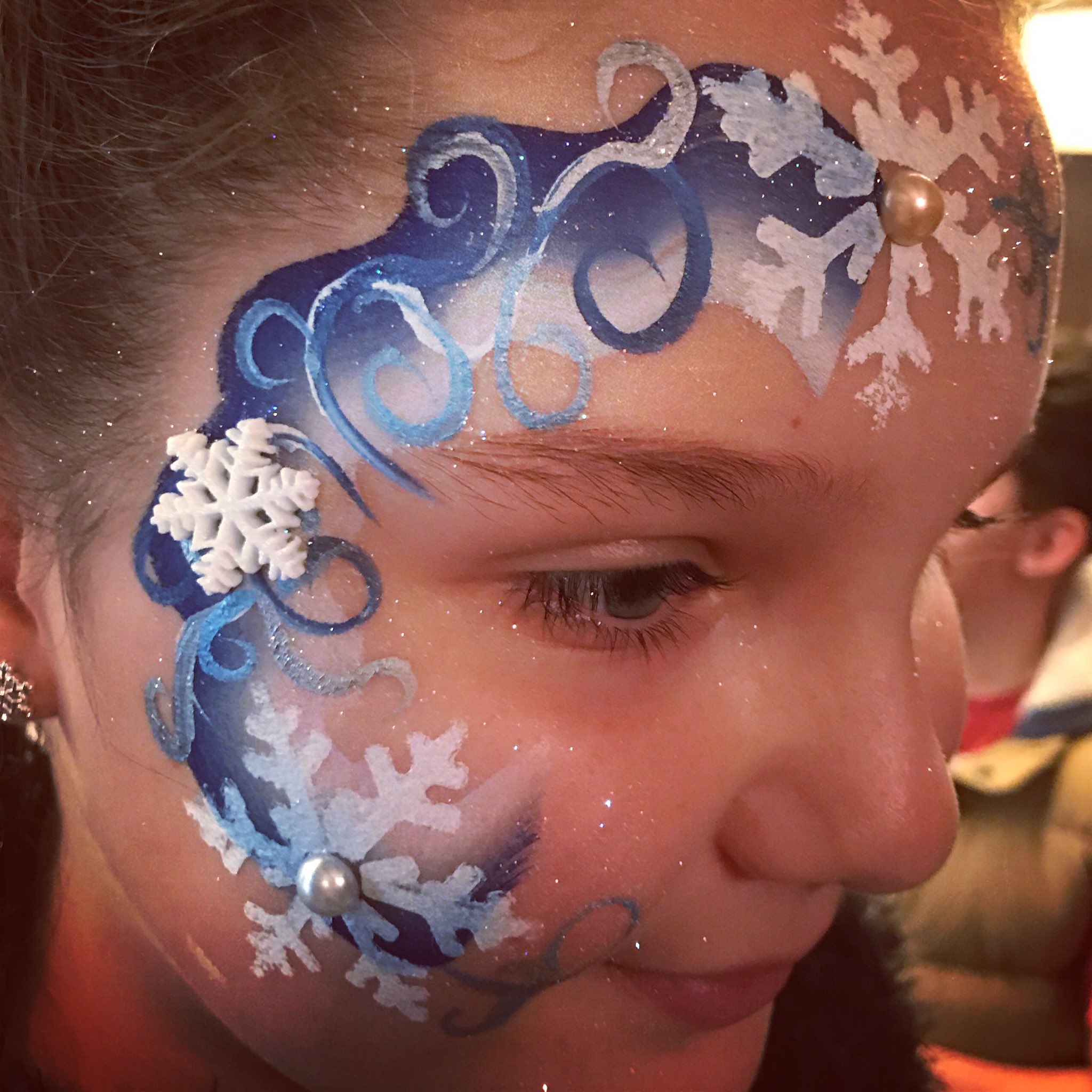 Snowflake Face Paint