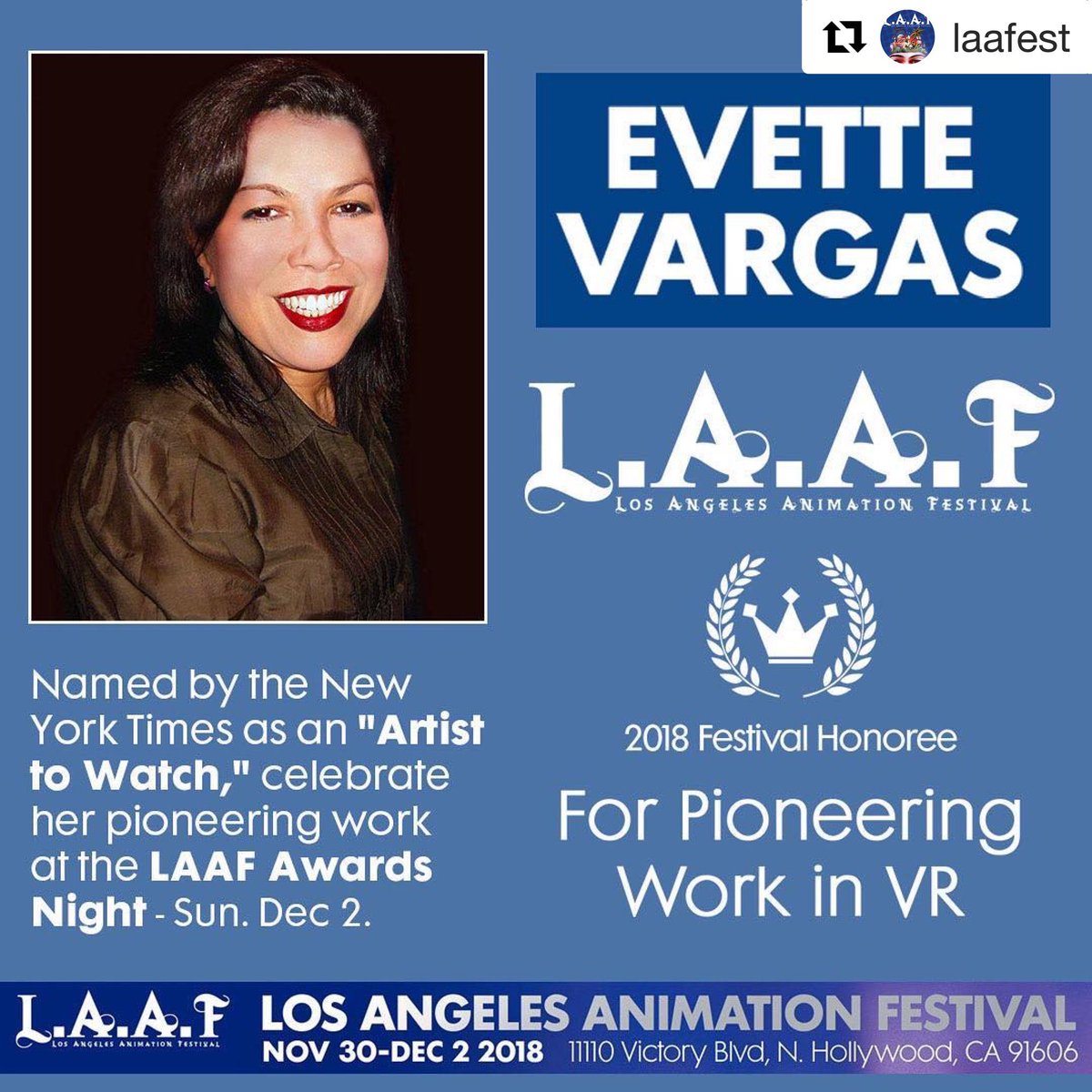 TREETI_Inc. on Twitter: "A huge cheer to our advisory board member Evette Vargas @VargasGirl for ...