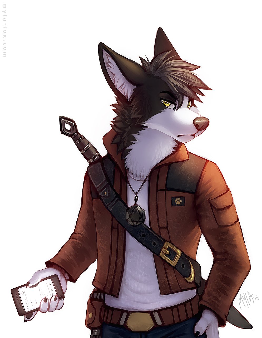 Anthropomorphic Wolf Art