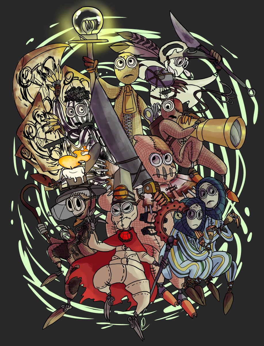 「I might as well post my art here so here's all the 9 fanart 」🐙🦑👁️one ...