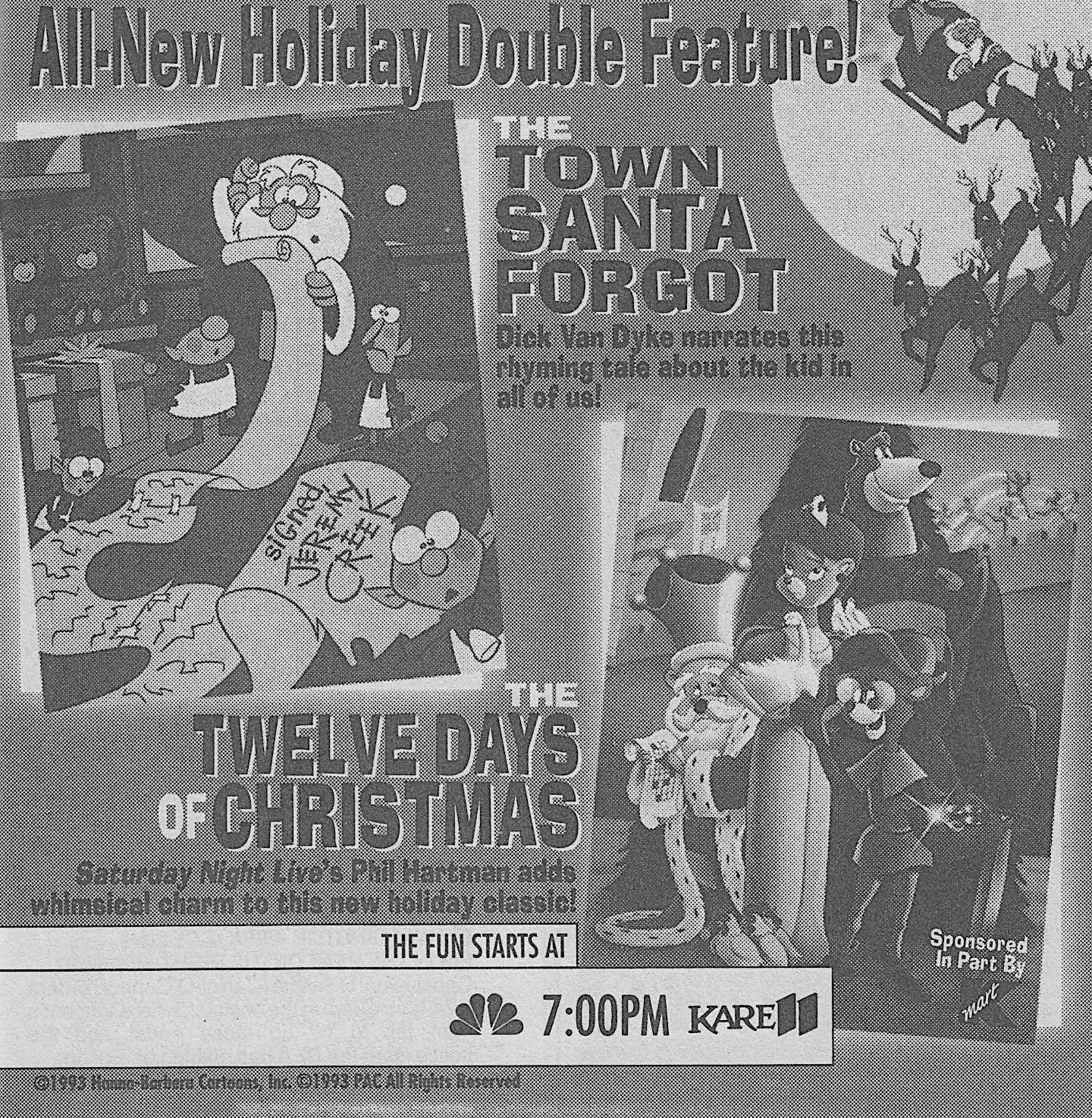 RetroNewsNow on Twitter: "🎄NBC Primetime, December 3, 1993: — ‘The Town ...