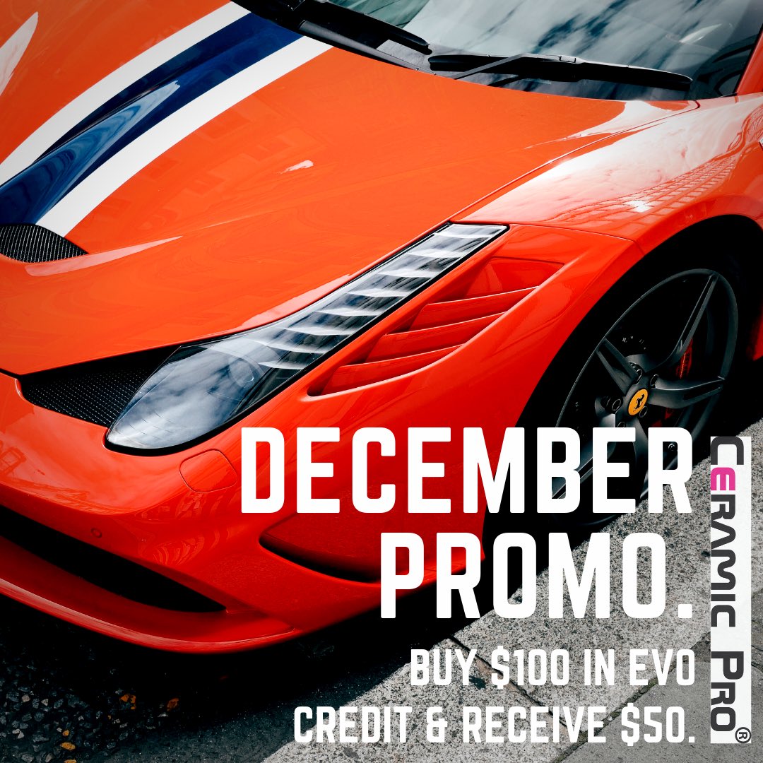 Evo Detailing on Twitter: "It is that time of year! Buy $100 worth of Evo credit as a gift to ...