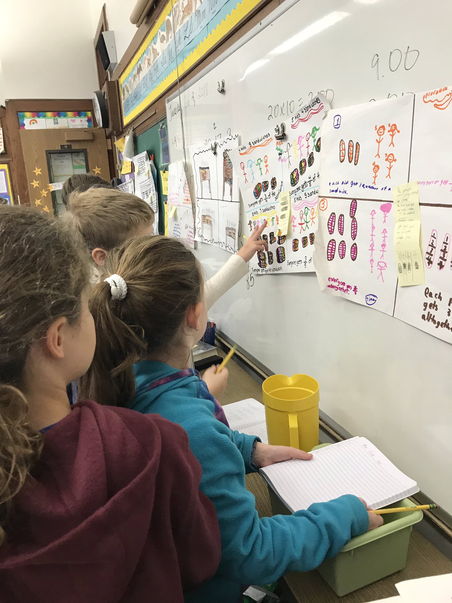 Shoshana Cooper on Twitter: "Doing our gallery walk to share our math ...