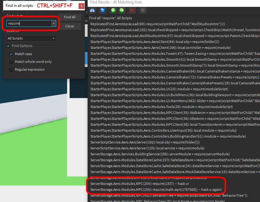 Roblox module scripts - updatezoqa