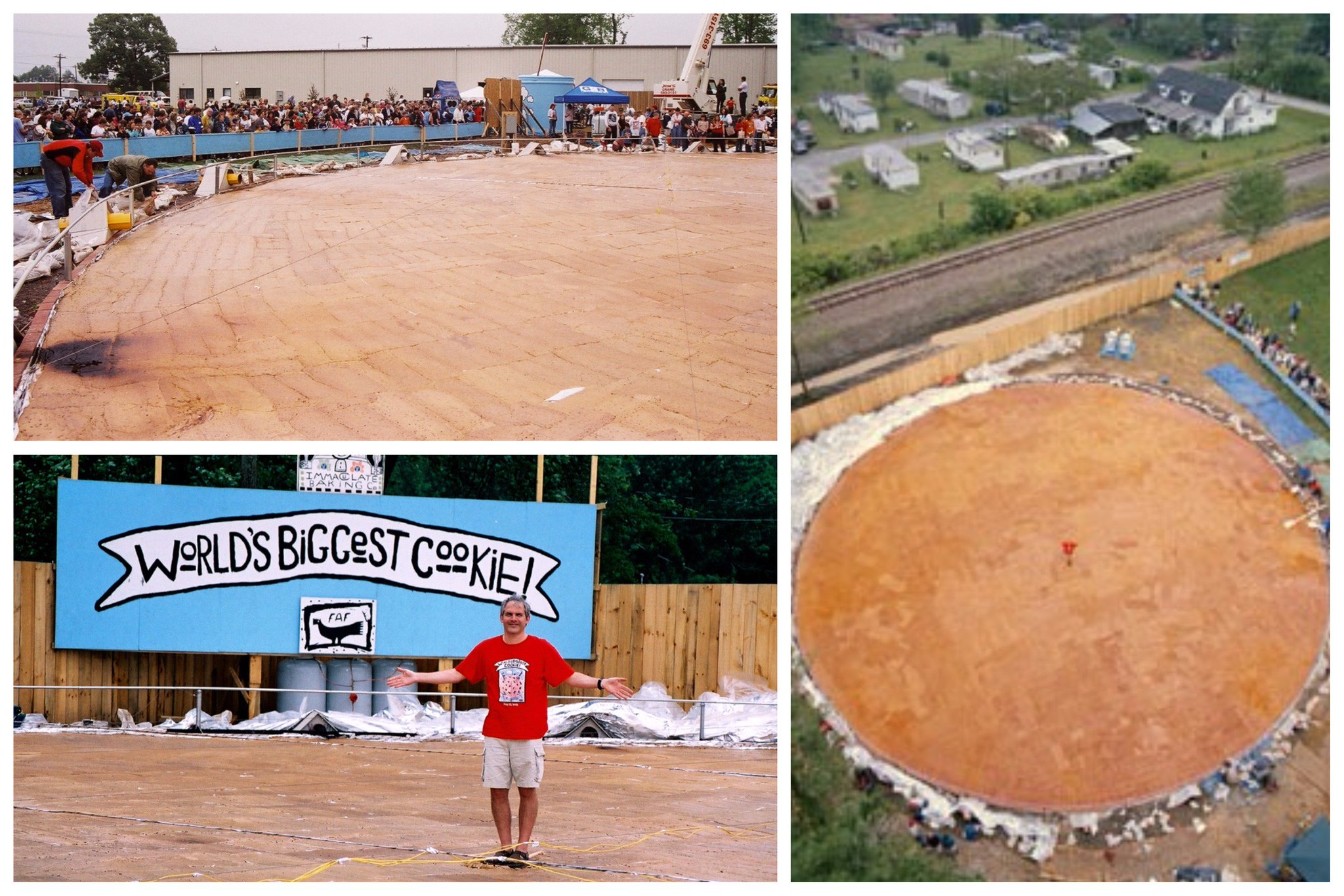 Worlds Biggest Cookie World's Largest Pizza Attempt