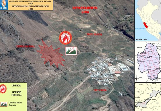 IncendioForestal en Cacra, Yauyos - Lima. | Respuesta Pobladores de la ...