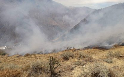 IncendioForestal en Cacra, Yauyos - Lima. | Respuesta Pobladores de la ...