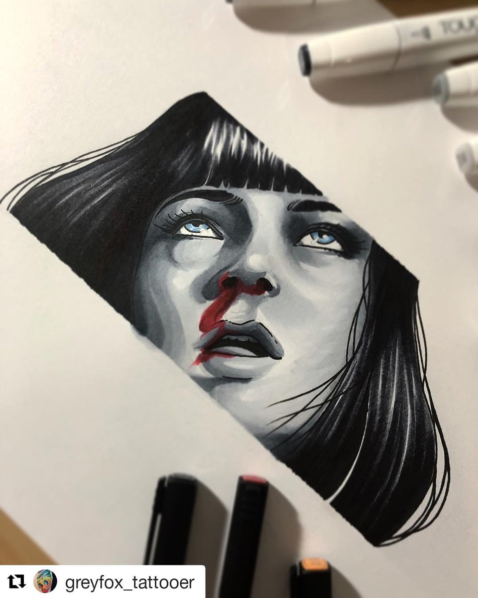 Pulp Fiction Drawing