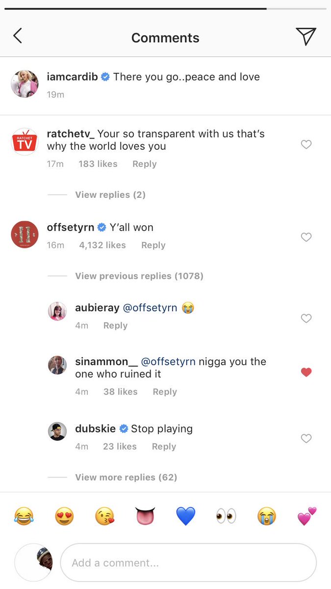 Offset's Reaction To Cardi B Announcing Their Split Leaves Twitter Shook